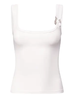AREA Ring-detail Tank Top - White