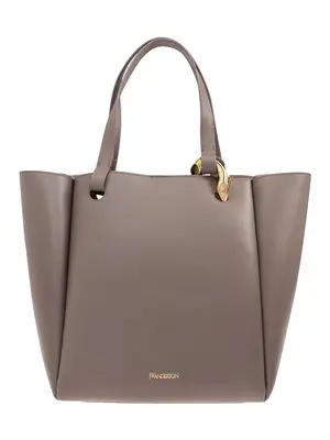 JW Anderson Leather Shopper Bag - Brown