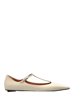 Attico Juno Ballerina Flats - Neutrals