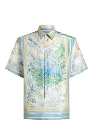 Etro Graphic-print Shirt - Blue