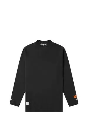 Heron Preston Ctnmb Mock Neck Longsleeve T-shirt - Black