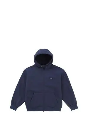Supreme Windstopper Zip Up Hooded Sweatshirt - Navy Blue