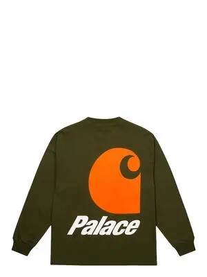 PALACE Carhartt Wip Logo Longsleeve - Plant
