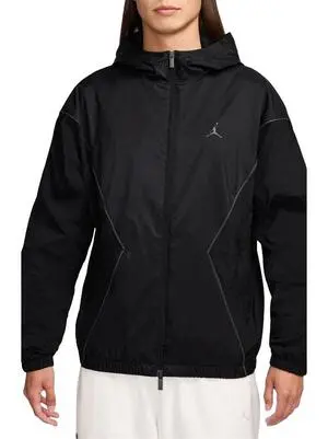 JORDAN Essentials Draft Hooded Jacket - Black/ Anthracite