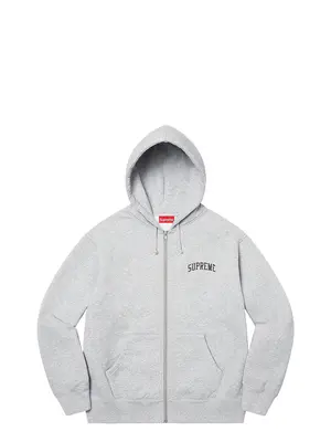 Supreme Supreme Doughboy Zip Up Hoodie Grey