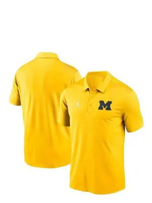 JORDAN BRAND Michigan Wolverines Primetime Franchise Performance Polo - Maize