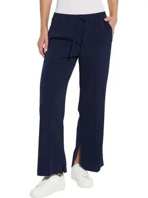 Lyssé Genevieve Drawstring Slit Pants - True Navy
