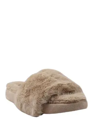 NATIONAL COMFORT Macklin Faux Fur Slipper - Natfx