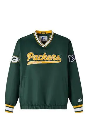 OVO X Nfl Bay Packers Starter Trainer Pullover Jacket - Green