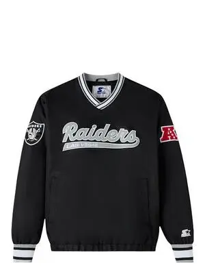 OVO X Nfl Las Vegas Raiders Starter Trainer Pullover Jacket - Black