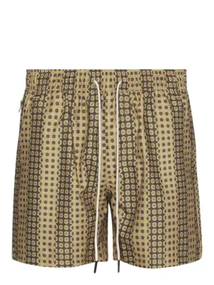 Oas Regalia Swim Shorts In Brown - Multi