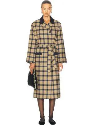 BODE Equestrian Locke Wool Coat - Multi