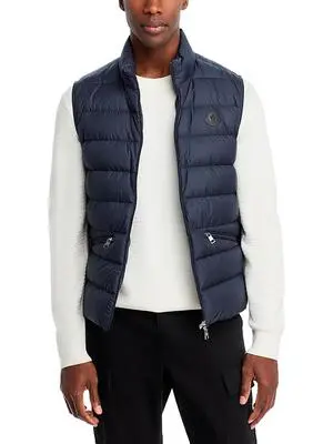 Moncler Treompan Down Puffer Vest - Blue
