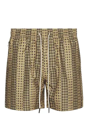 Oas Regalia Swim Shorts In Brown - Multi