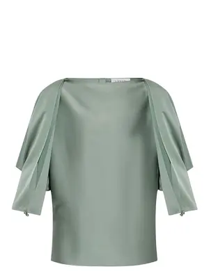 LANVIN Satin-finish Blouse - Green