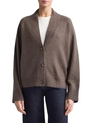 Loulou De Saison Kaia Cashmere V-neck Cardigan - Coffee