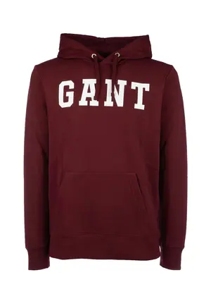 Gant Logo-print Hoodie - Red