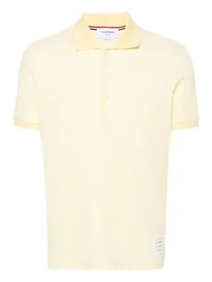 Thom Browne 4-bar Cotton Polo Shirt - Yellow