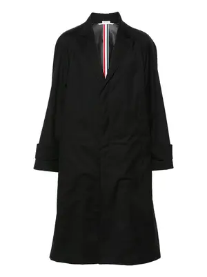 Thom Browne Single-breasted Wool Coat - Black