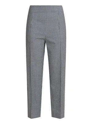 Marni Gingham Trousers - Black