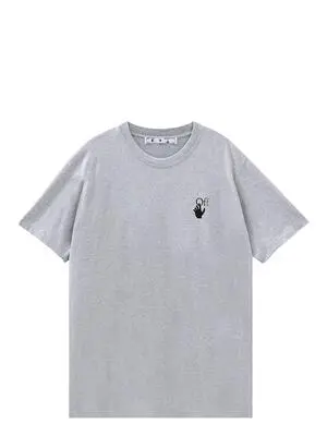Off-White Marker Slim Tee /red - Grey
