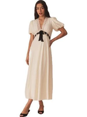 DÔEN Augustina Midi Dress - Candlelight