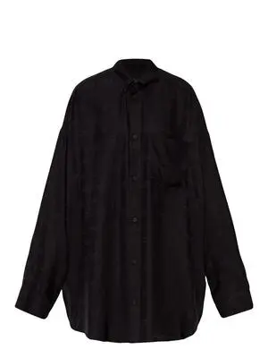 Balenciaga Logo-print Shirt - Black