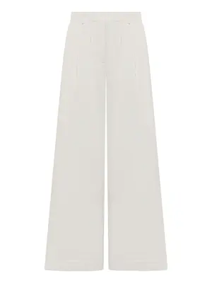Palm Angels Cotton Trousers - White