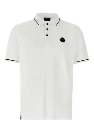 Moncler Logo-patch Polo Shirt - White