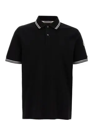 MONCLER Logo-patch Polo Shirt