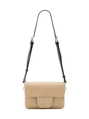 ALLSAINTS Jupiter Leather Crossbody Bag - Mink Brown