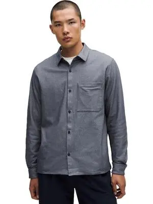 Lululemon Brushed Woven Overshirt - Heathered True Navy