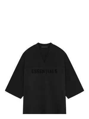 Fear Of God Heavy Jersey Football Tee 'jet - Black