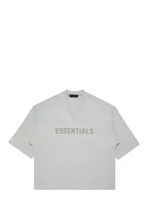 Fear Of God Heavy Jersey Football Tee 'light Heather - Grey
