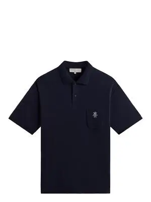 Kith Ethan Pique Polo 'nocturnal - Blue