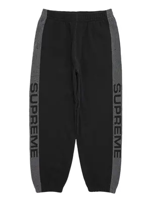 Supreme Jacquard Stripe Sweatpant - Black