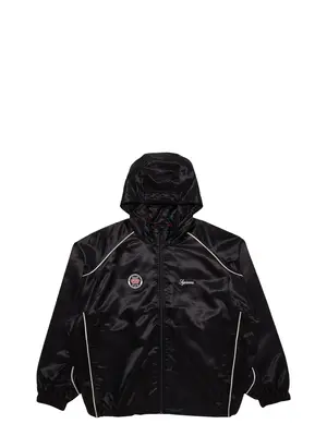 Supreme Satin Hooded Track Jacket - Black