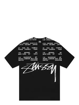 StÜssy Locations Tee Pigment Dyed - Black