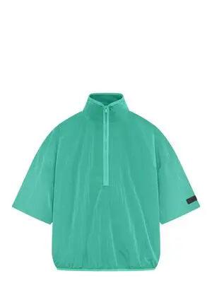 Fear Of God Crinkle Nylon Half Zip Short-sleeve Shirt 'mint Leaf - Green