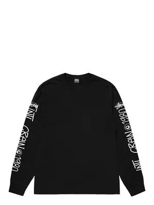 StÜssy International Crew Long-sleeve Tee - Black