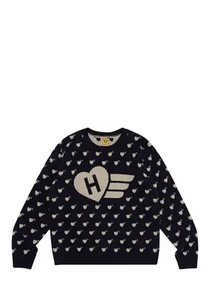 HUMAN MADE Heart Knit Sweater - Blue