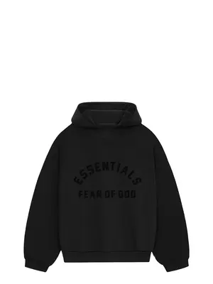 Fear Of God Nylon Fleece Hoodie 'jet /jet - Black
