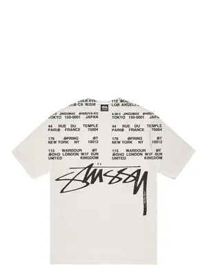 StÜssy Locations Tee Pigment Dyed 'natural - Cream