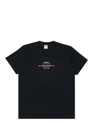 Supreme Standard Tee - Black