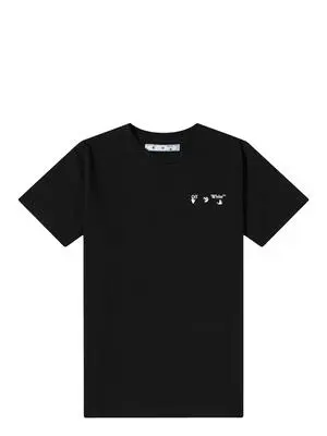 Off-White New Logo Slim Tee - Black