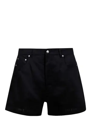 Rick Owens Cotton Thigh-length Shorts - Black