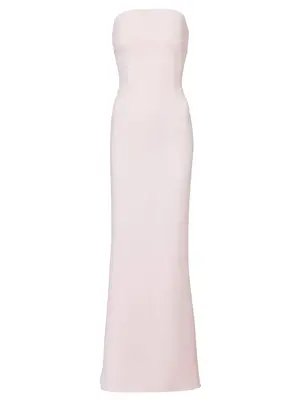 Safiyaa Sofie Embellished Crêpe Bustier Gown - Pink