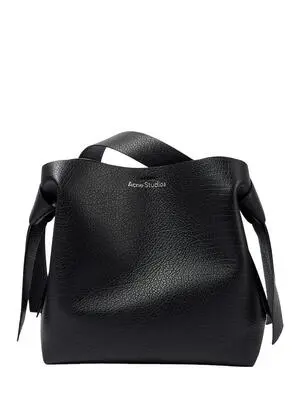Acne Studios Musubi Medium Leather Shoulder Bag - Black