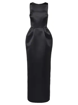 Safiyaa Trecchi Embroidered Gown - Black