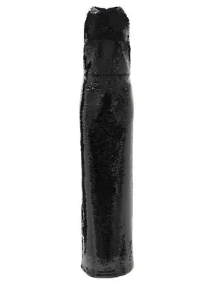 Safiyaa Santina Sequined Gown - Black